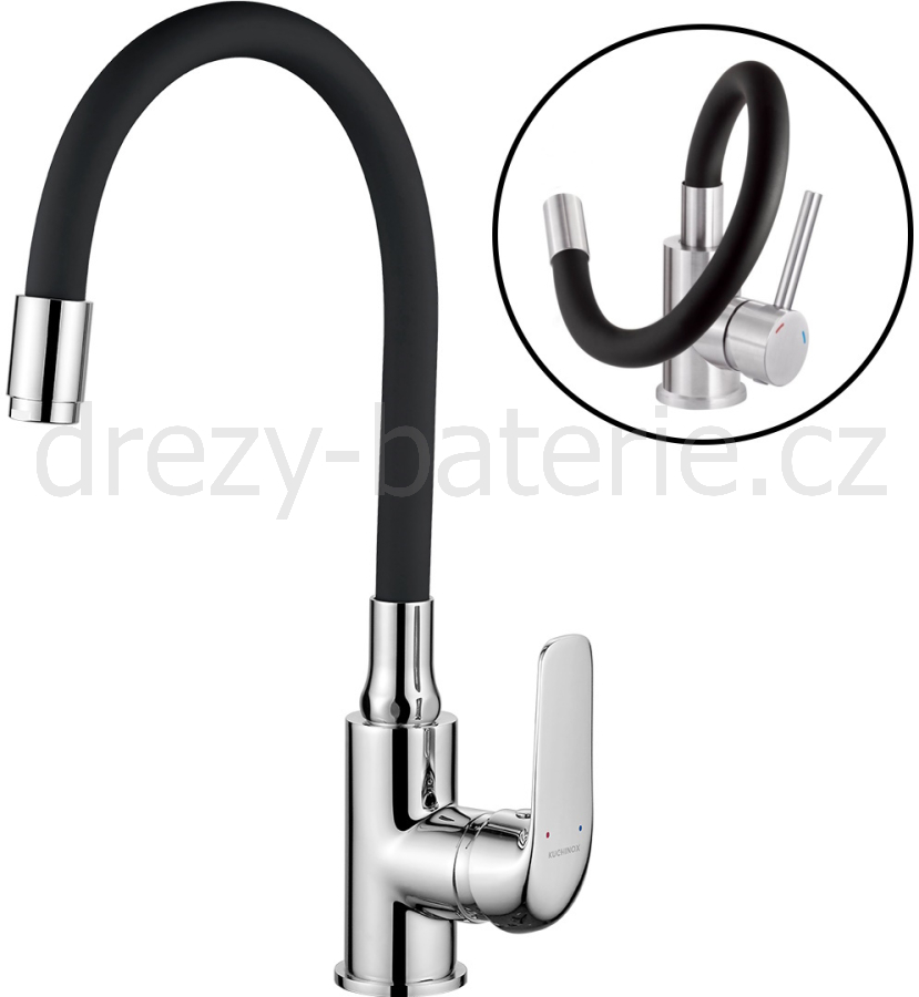 Kuchinox ELZA BKE 761 chrom/černá | Dřezy-baterie.cz